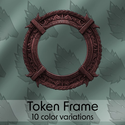 DND Profile Token Frame 10 Colors. Monk Thin Minimal for - Etsy