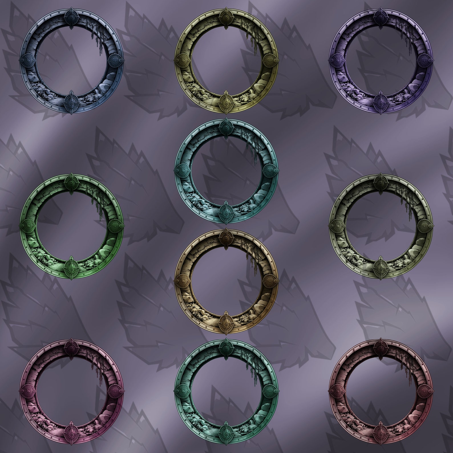 Frame Bundle - DND / Pathfinder / Token Frame / Token Border / Foundry ...