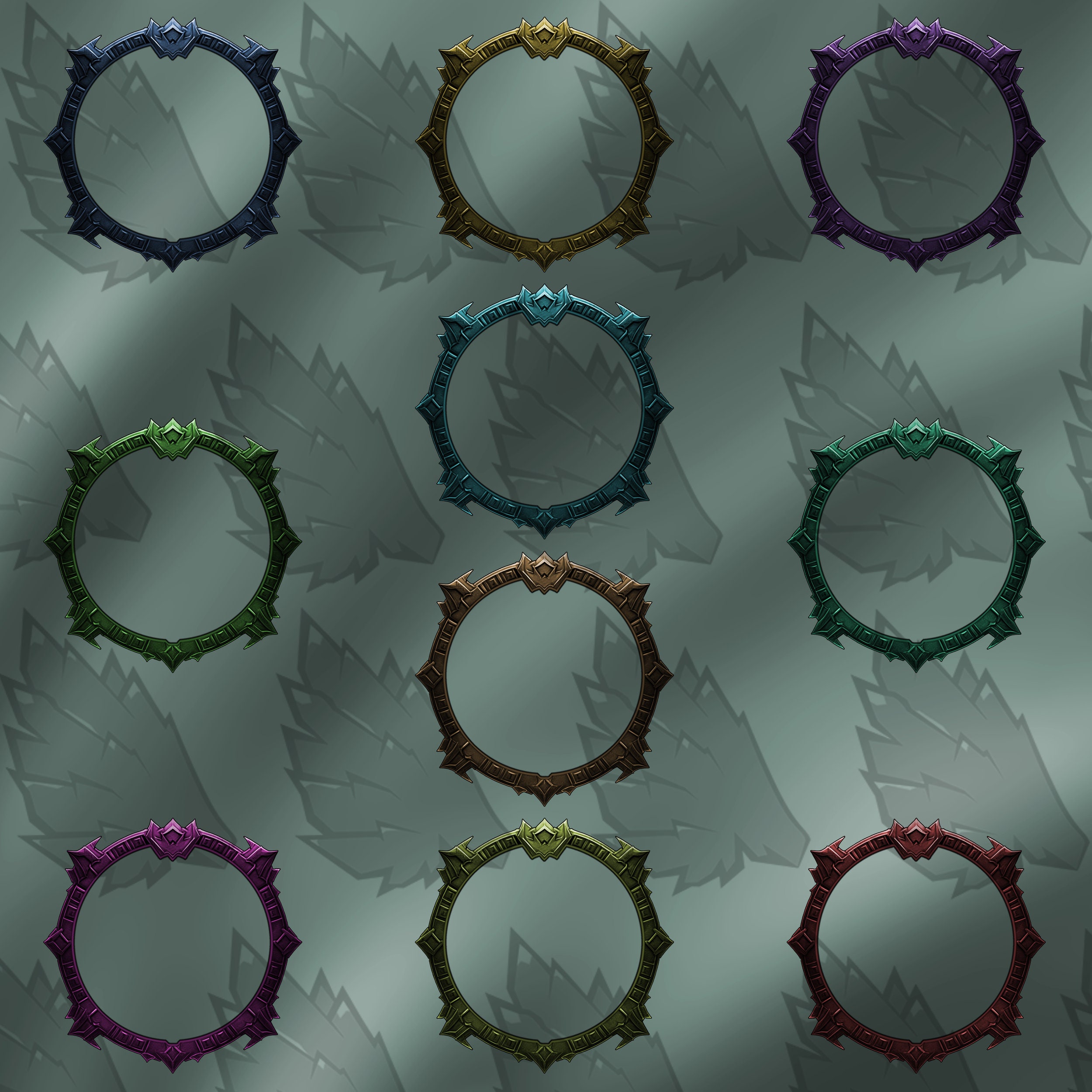 Frame Bundle DND / Pathfinder / Token Frame / Token Border / Foundry ...