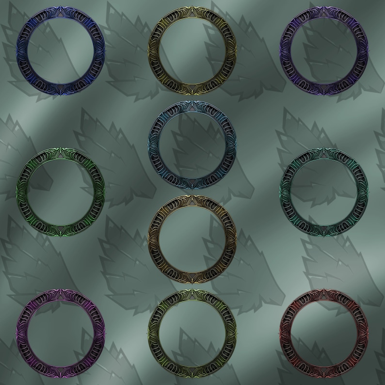 Frame Bundle - DND / Pathfinder / Token Frame / Token Border / Foundry ...