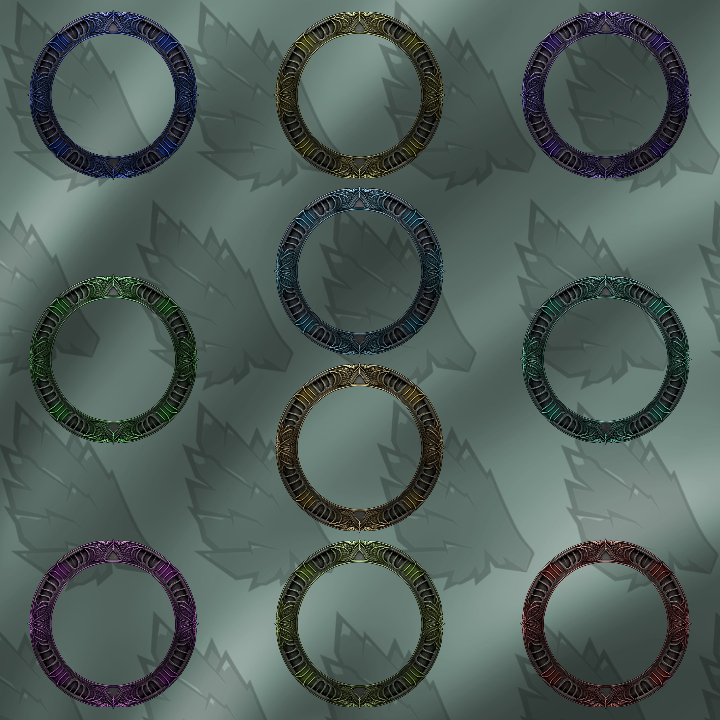 Frame Bundle - DND / Pathfinder / Token Frame / Token Border / Foundry ...