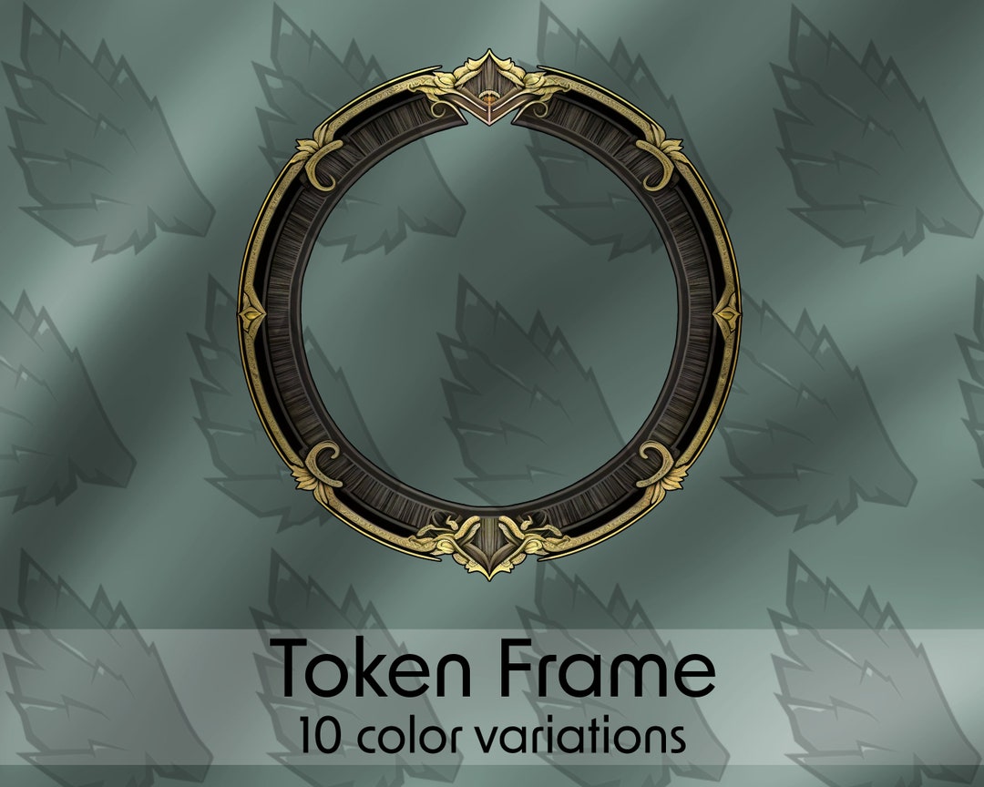 DND Profile Token Frame, 10 Colors. Classy, Wooden, Border for Roll20 ...