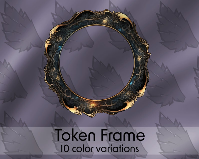 DND Profile Token Frame, 10 Colors. Space, Flowing, Cloud for Roll20 ...