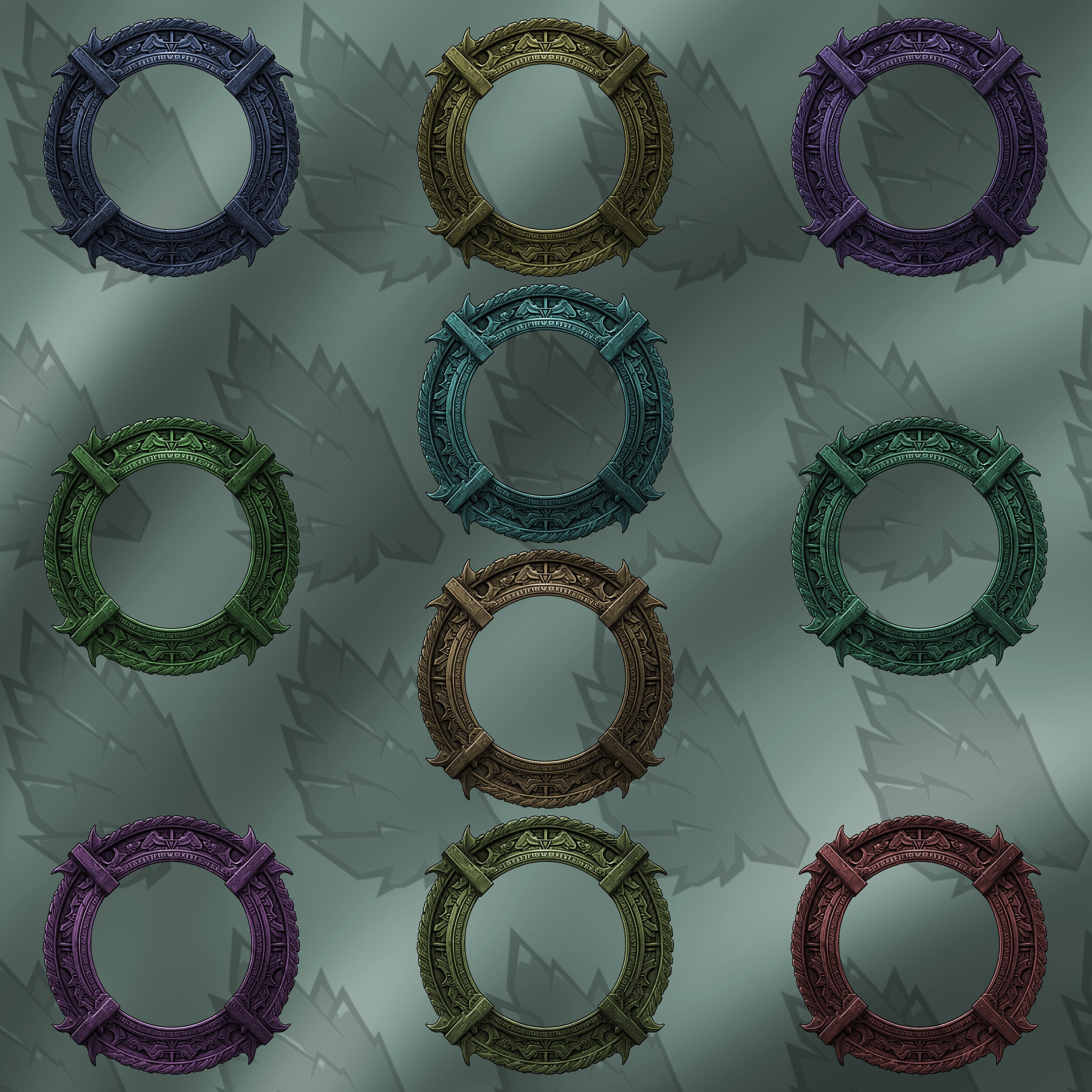 Frame Bundle - DND / Pathfinder / Token Frame / Token Border / Foundry ...