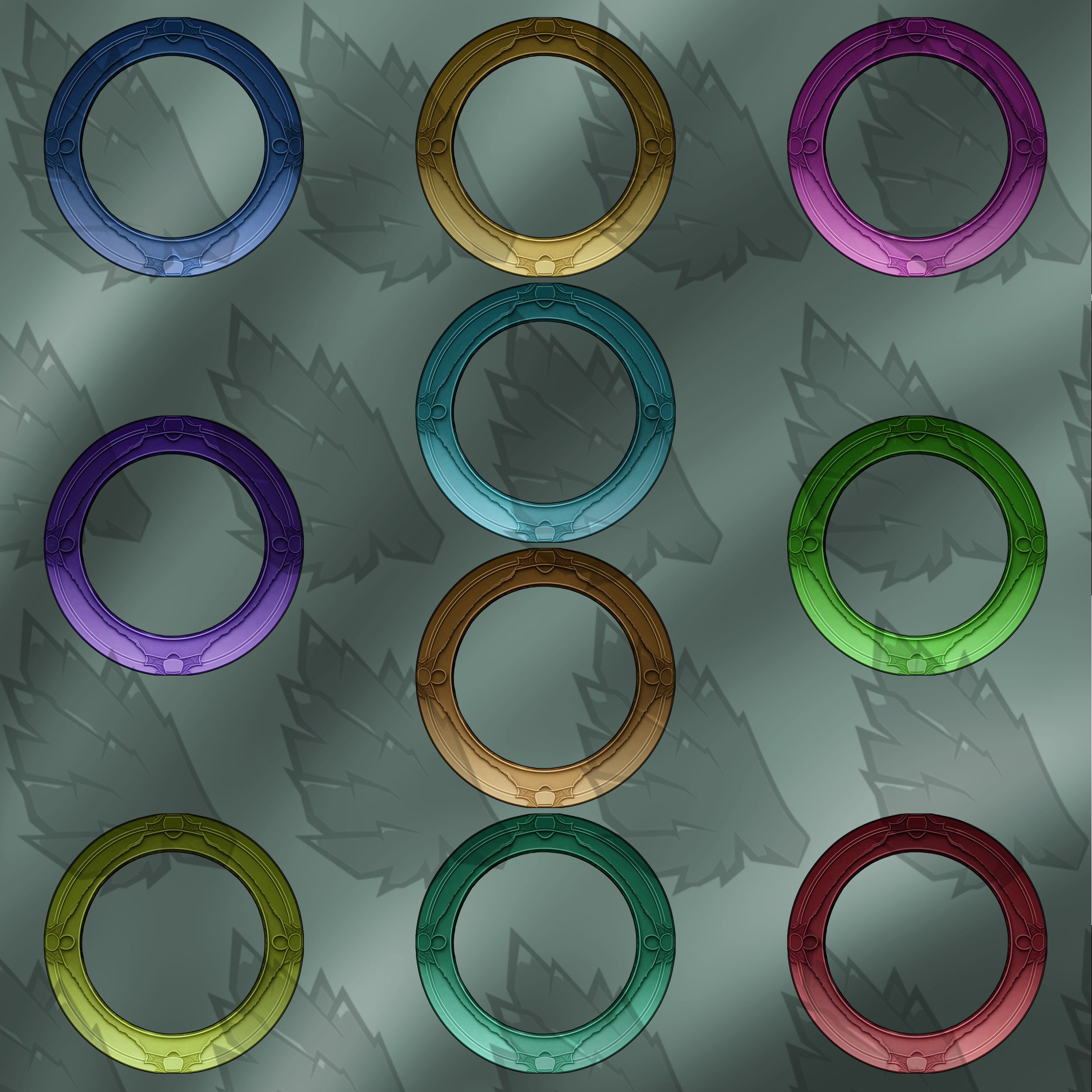 Frame Bundle DND / Pathfinder / Token Frame / Token Border / Foundry ...