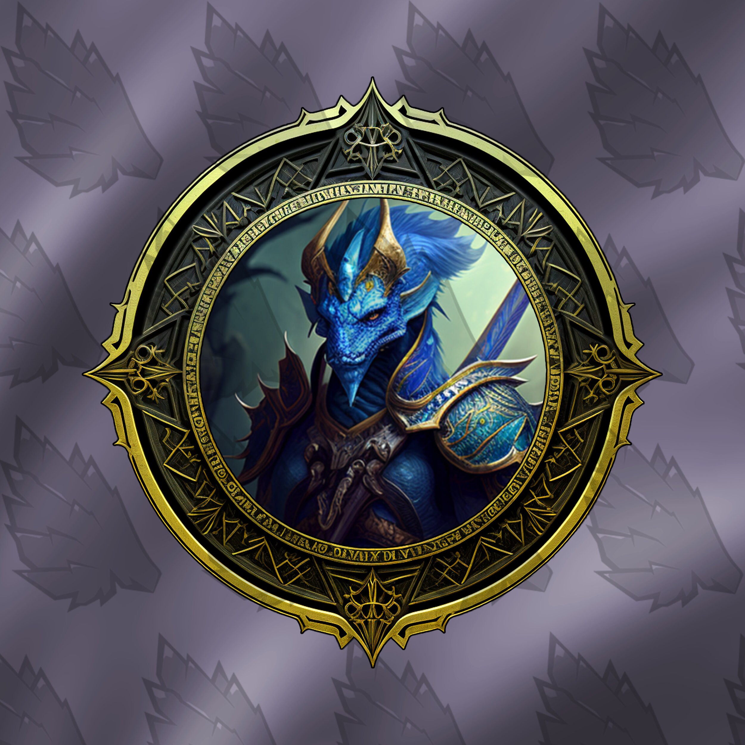 DND Profile Token Frame, 10 Colors. Runed, Mage, Pointed for Roll20 ...