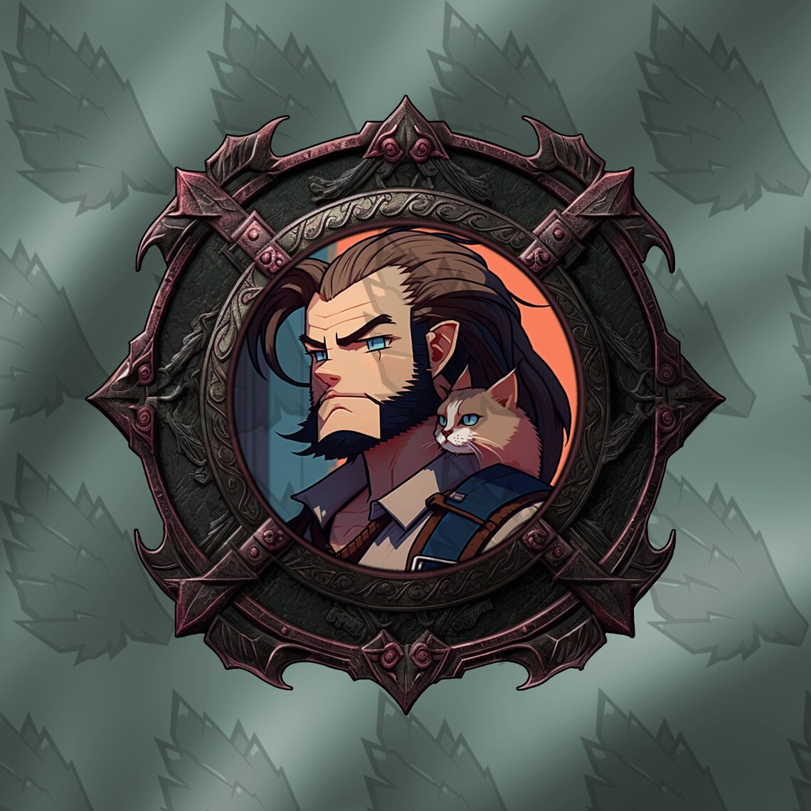 DND Profile Token Frame, 10 Colors. Rugged, Barbarian, for Roll20 ...