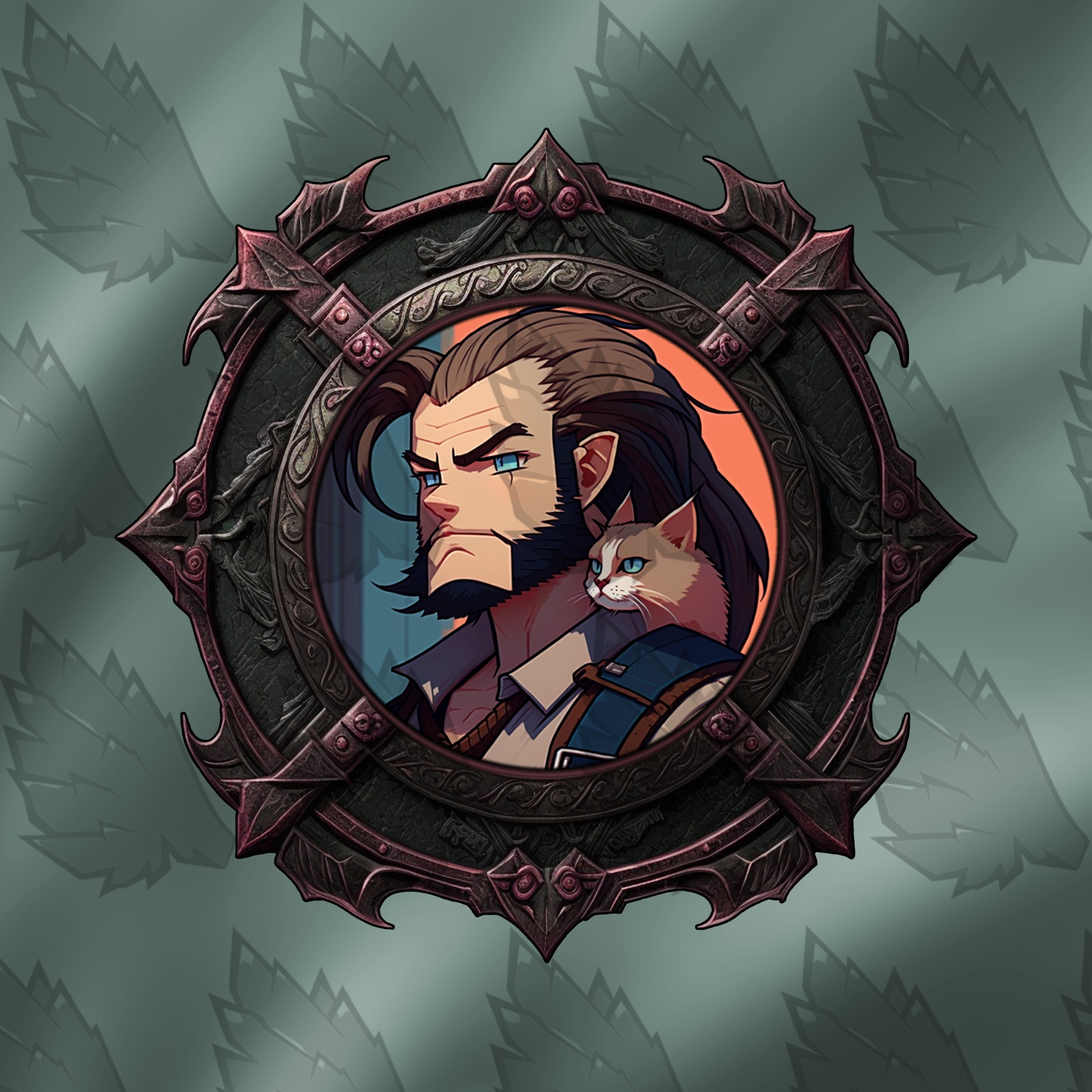 DND Profile Token Frame, 10 Colors. Rugged, Barbarian, for Roll20 ...