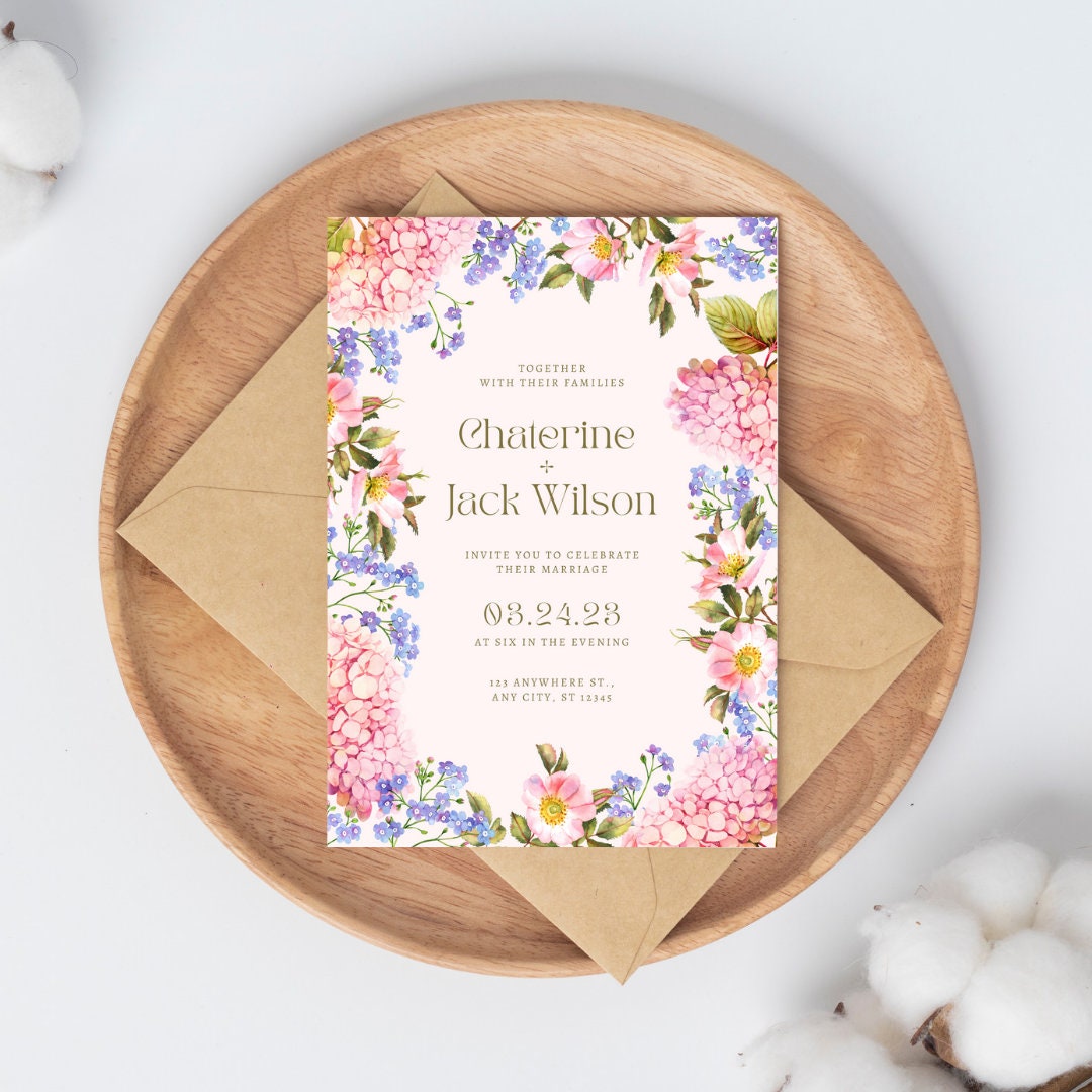 Editable Wedding Invitation Cards, Editable Wedding Card Bundle ...