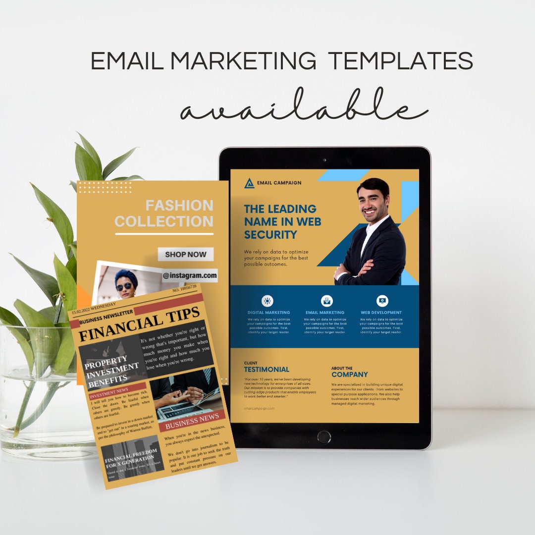 Editable Email Marketing Template Planner, Instagram Templates, Email ...