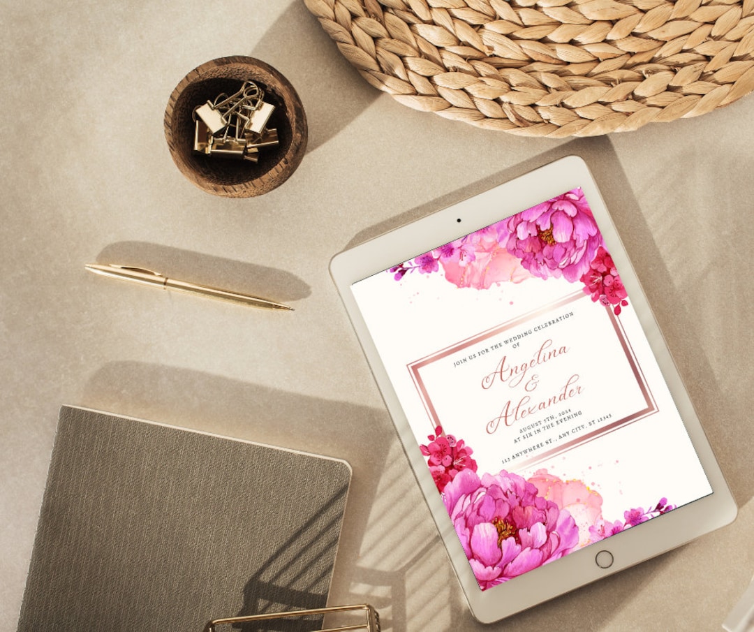 Editable Wedding Invitation Cards, Editable Wedding Card Bundle ...