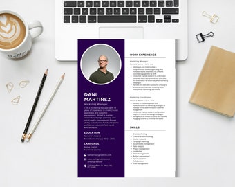 Editable CV Template - Etsy UK