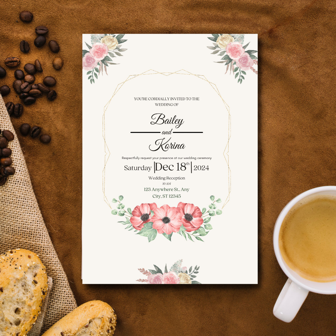 Editable Wedding Invitation Cards, Editable Wedding Card Bundle ...