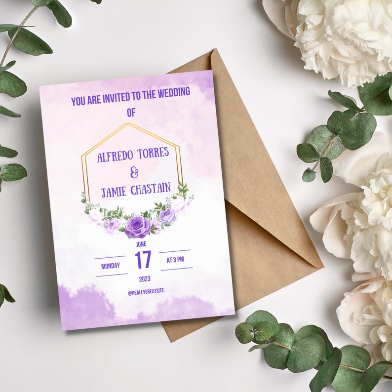 Editable Wedding Invitation Cards, Editable Wedding Card Bundle ...