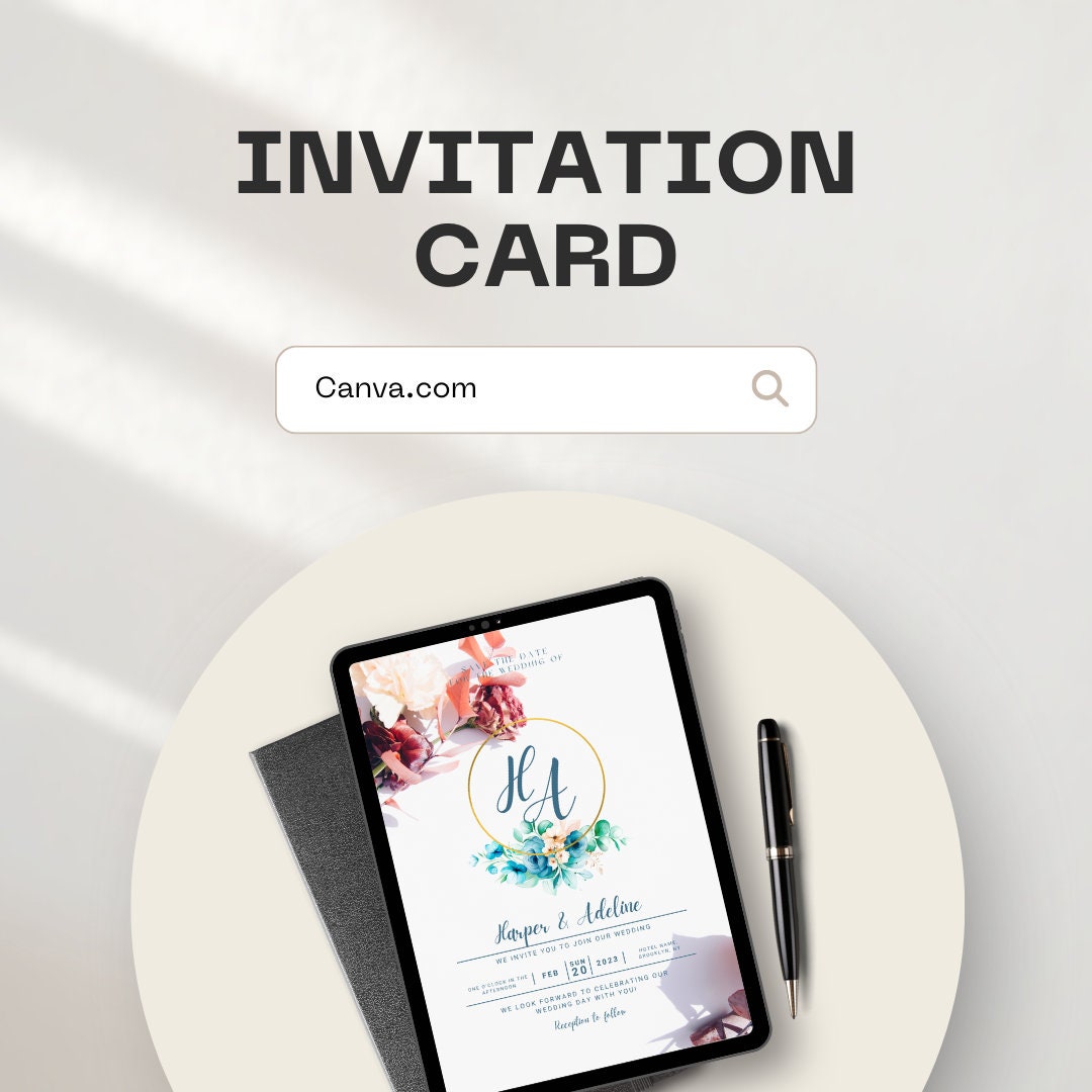 Editable Wedding Invitation Cards, Editable Wedding Card Bundle ...