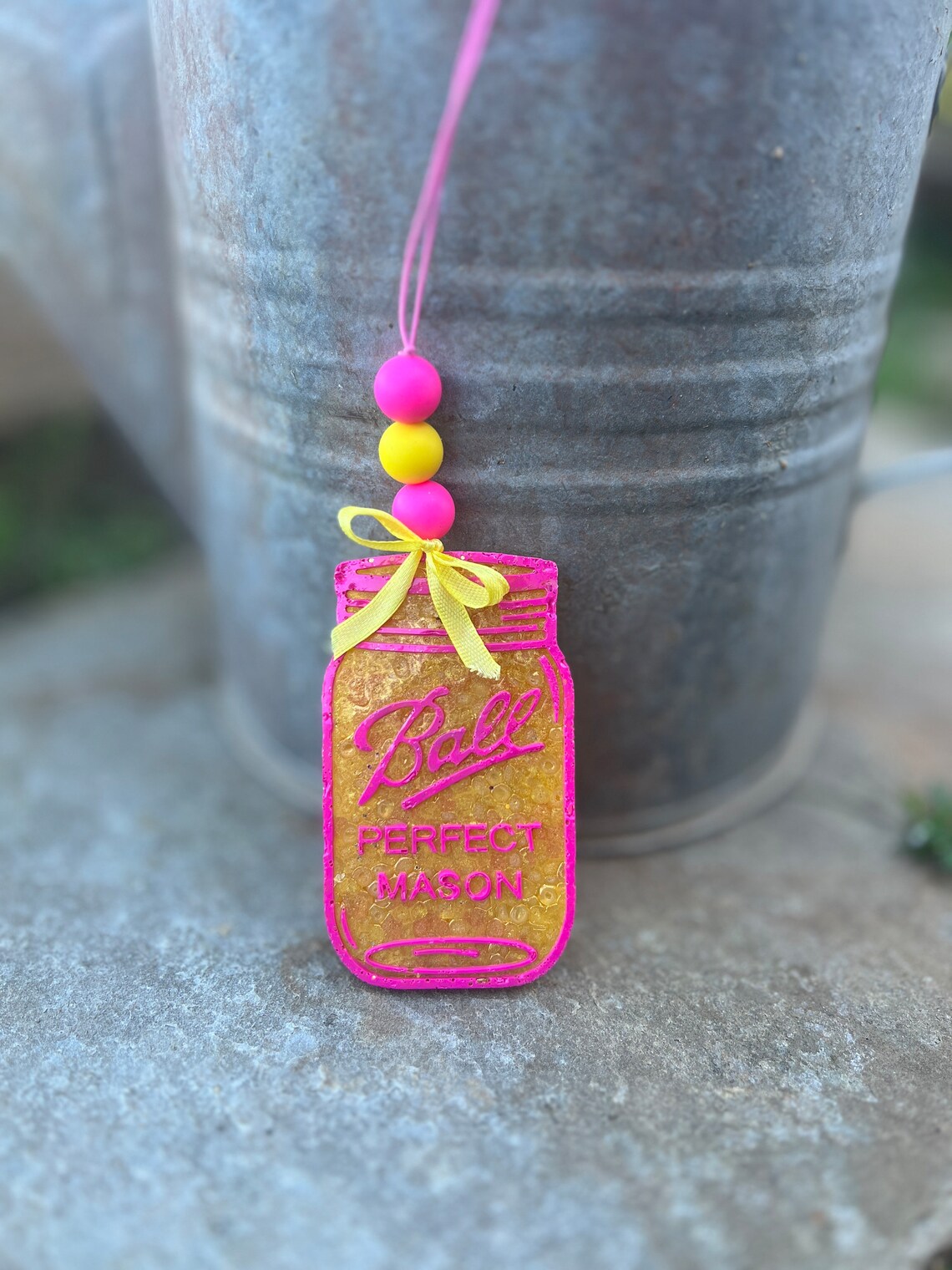 Mason Jar Shaped Car Freshie. Scent: Lemonade Stand - Etsy