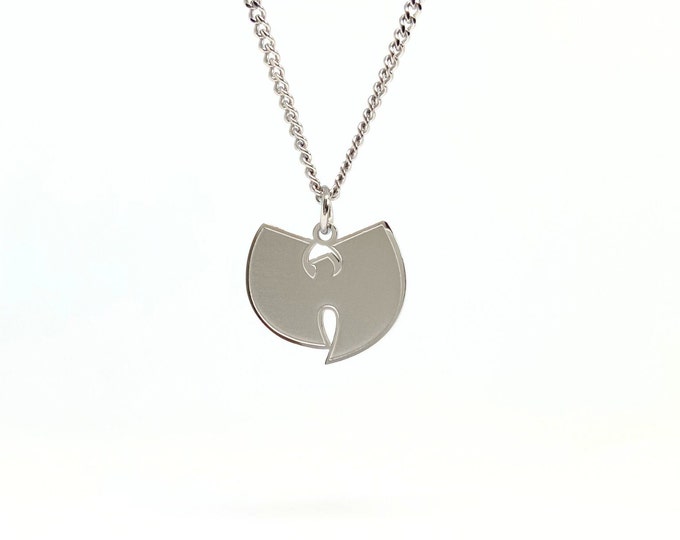 Men's Wu Tang Chain Silver Pendant Necklace Hip Hop Jewelry Gifts for ...