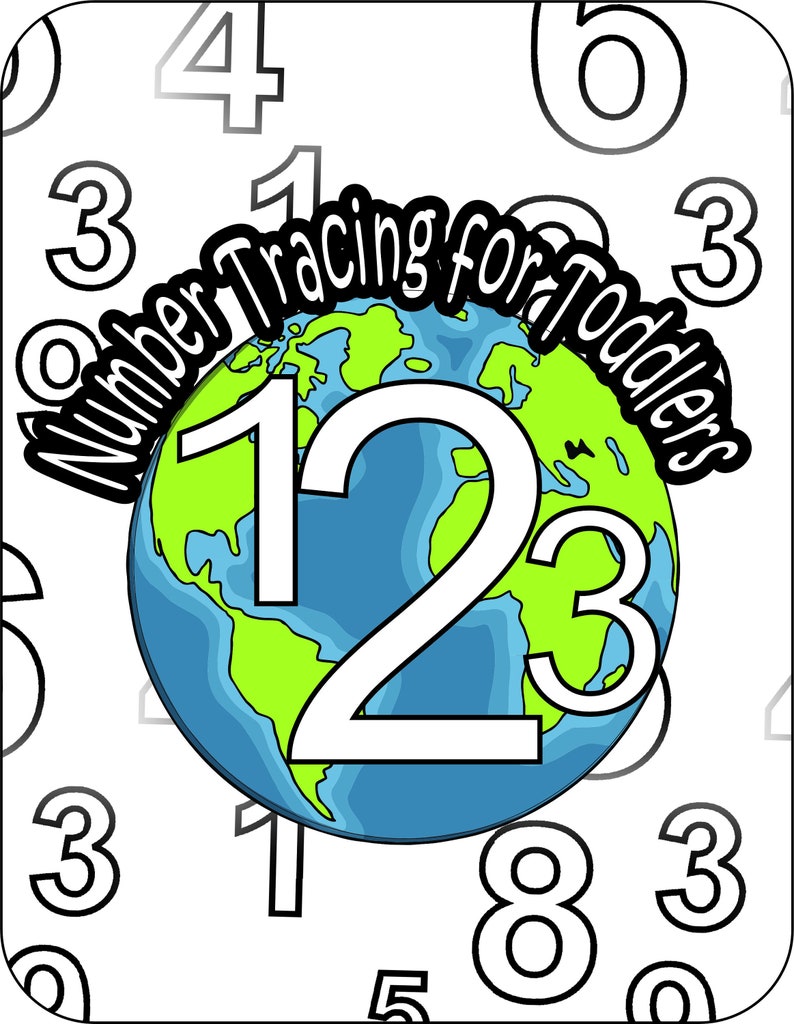 Number Tracing for Toddlers - Etsy
