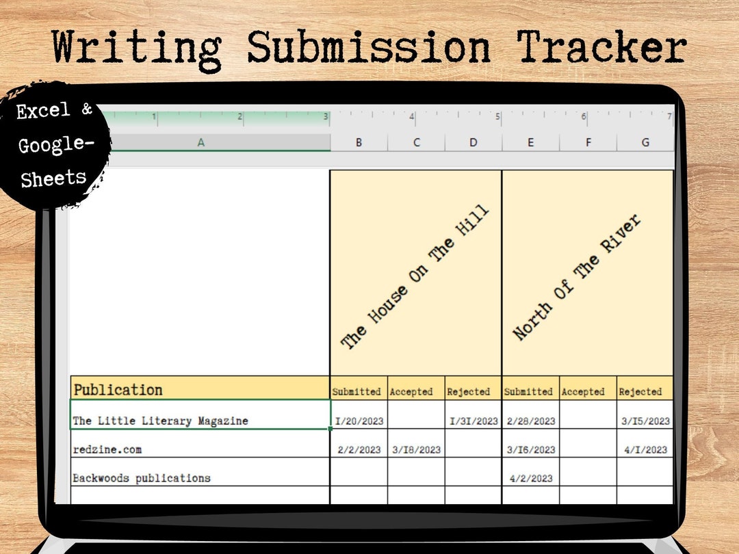 Writing Submission Tracker | Writing Tool | Where You Have Submitted ...