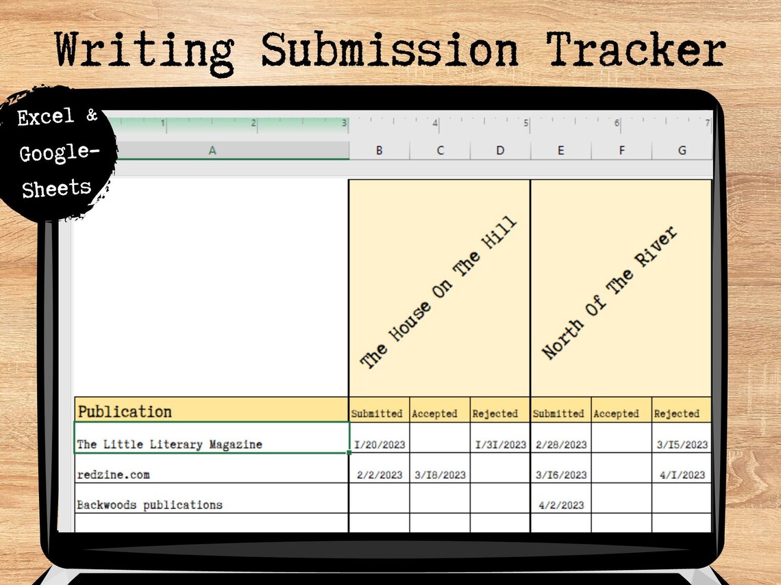 Writing Submission Tracker | Writing Tool | Where You Have Submitted ...