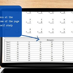 Multiplication Practice Sheets | Excel File Creates Unlimited Unique ...