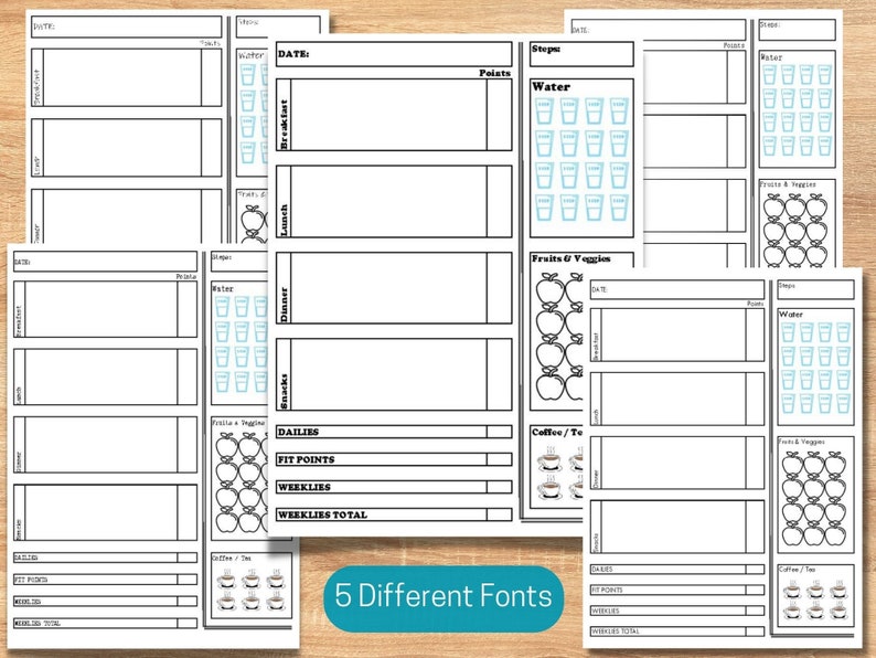 Daily Points Tracker - Printable and Easy to Use. - Etsy