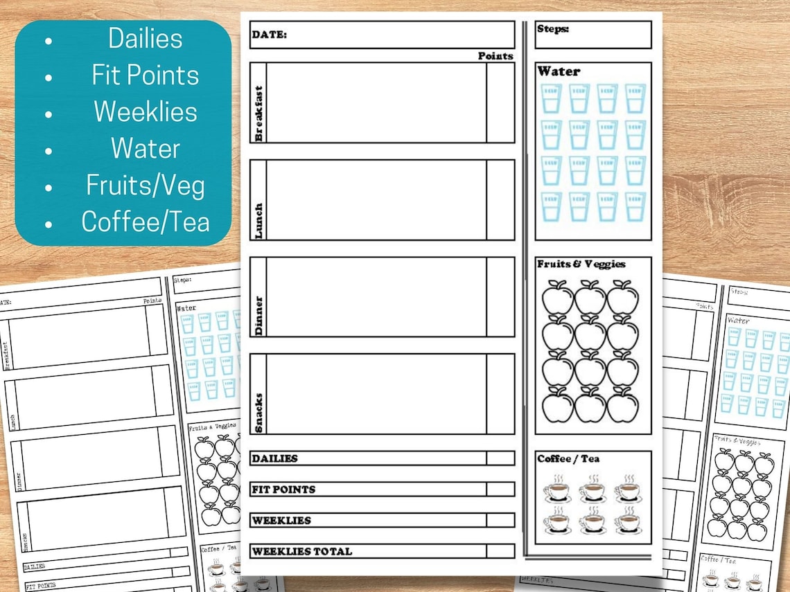 Daily Points Tracker - Printable and Easy to Use. - Etsy