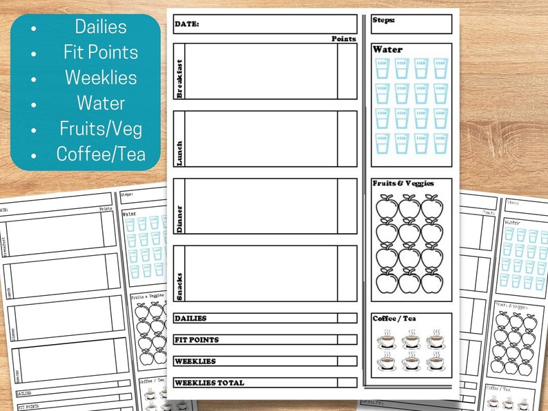 Daily Points Tracker - Printable and Easy to Use. - Etsy