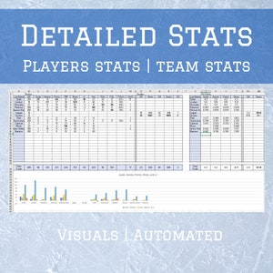 Hockey Stats Spreadsheet | Track Each Players Stats | Team Stats ...
