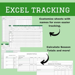 Football Stats Spreadsheet and Printable Stats Sheets - Etsy