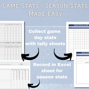 Hockey Team Bundle Printables and Excel Spreadsheets - Etsy Canada