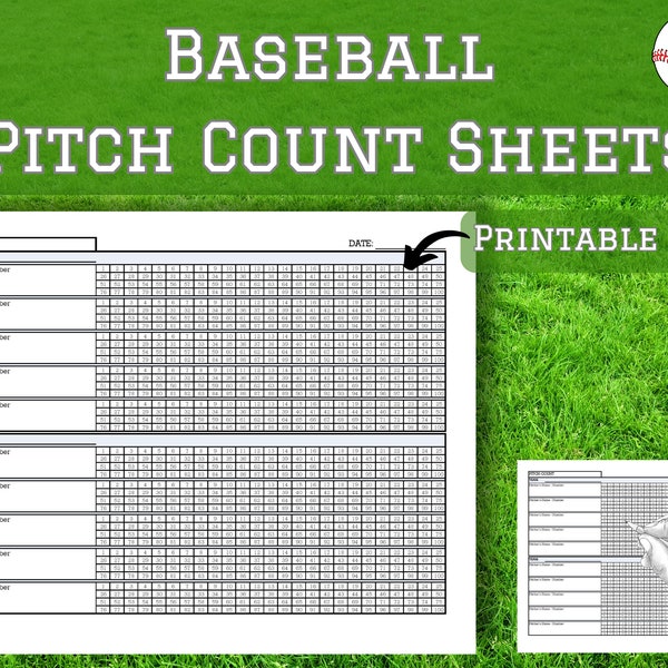 Softball Pitch Tracker Sheet - Etsy