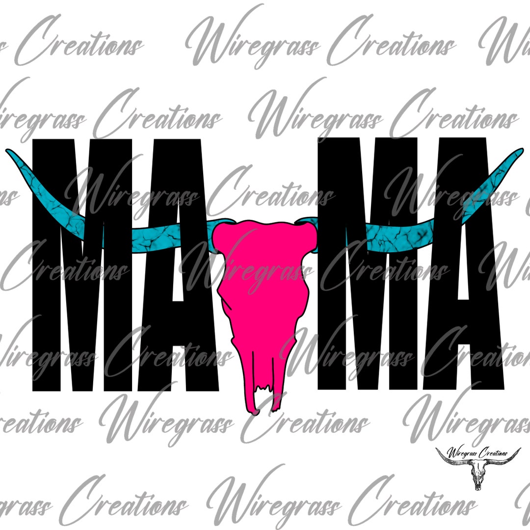 Longhorn Mama Neon Pink - Etsy