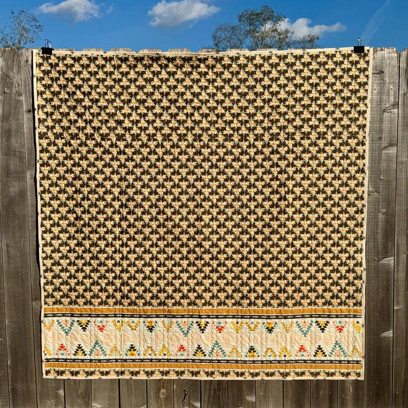 Desert Charm Chambray Quilt – Handmade Throw With Art Gallery Fabrics ...