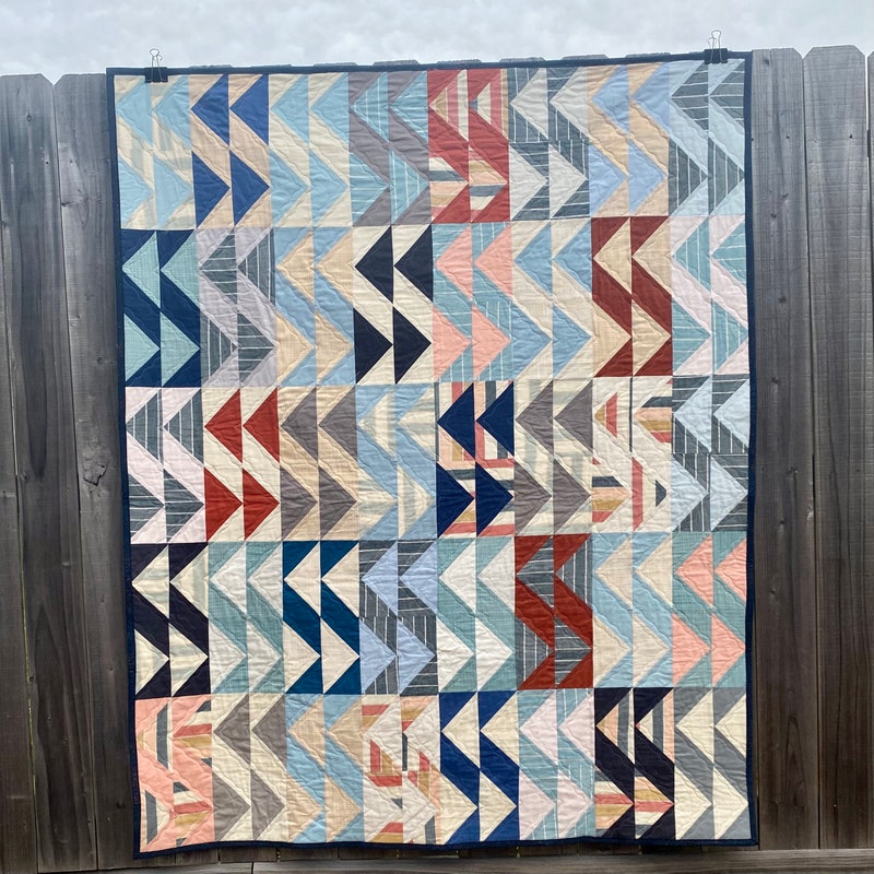 Flying Geese Quilt - Etsy