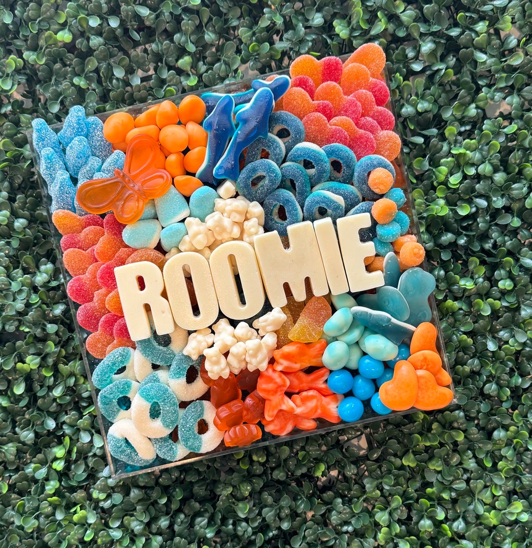 Roomie T Gummy Candy Board Custom College Treat With White