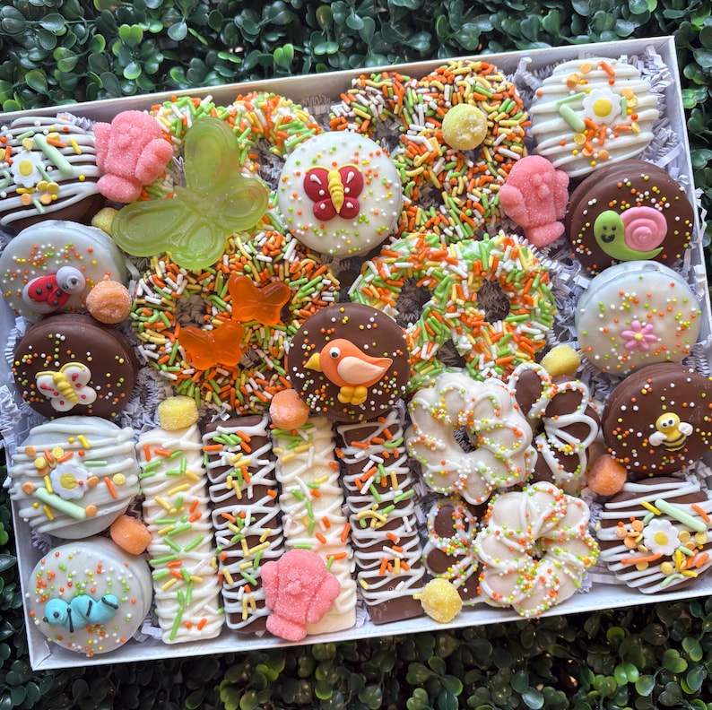 Spring Gift Box – Bright & Cheerful Chocolate-covered Treats With ...