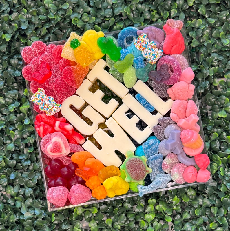 Custom Gummy Candy Board – Premium Acrylic Party Tray - Etsy