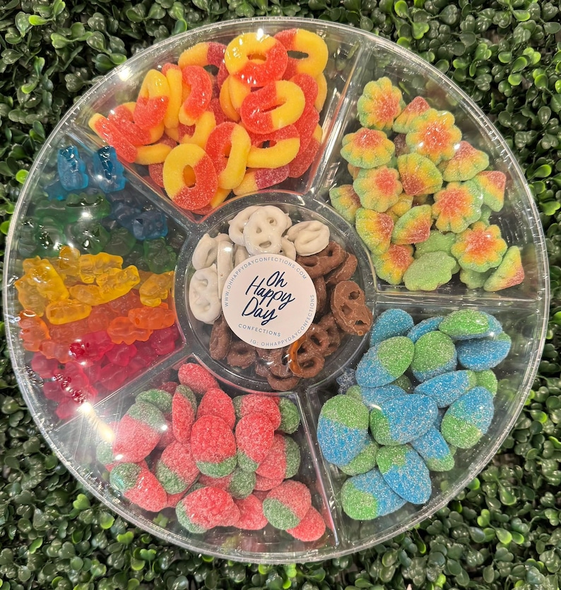 Gummy Party Tray – Compartmentalized | Custom Colors | Wood or Plastic ...