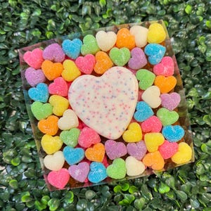 Custom Valentine’s Day Gummy Gift Box - Personalized Colors and Words ...