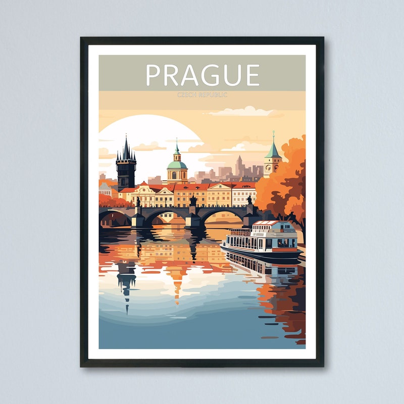 Prague Poster - Etsy
