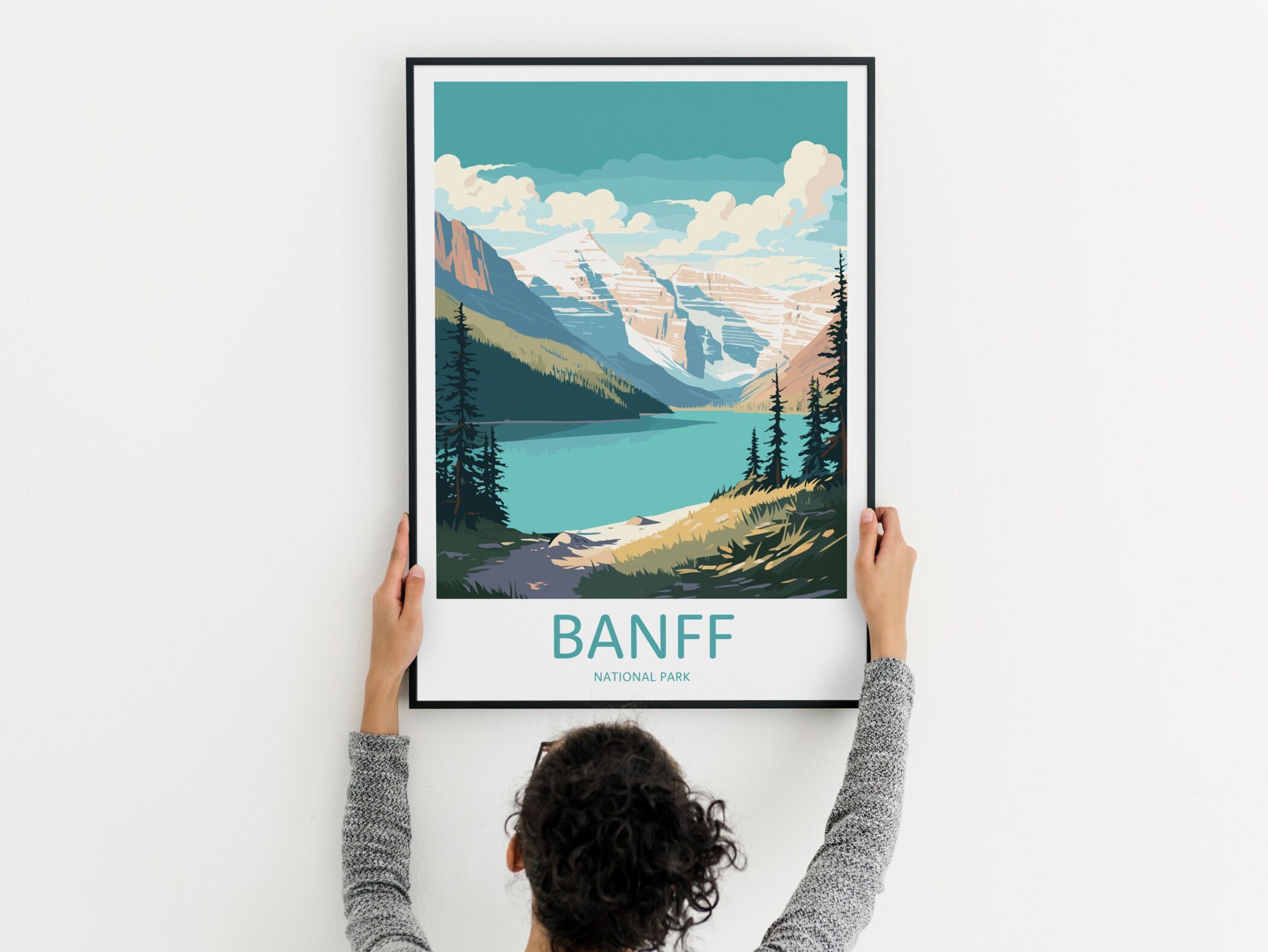Banff National Park Travel Print Lake Louise Wall Decor - Etsy