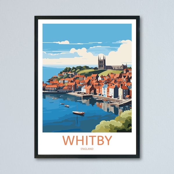 Yorkshire Dales Travel Poster, Yorkshire Landscape Art, English Wall ...