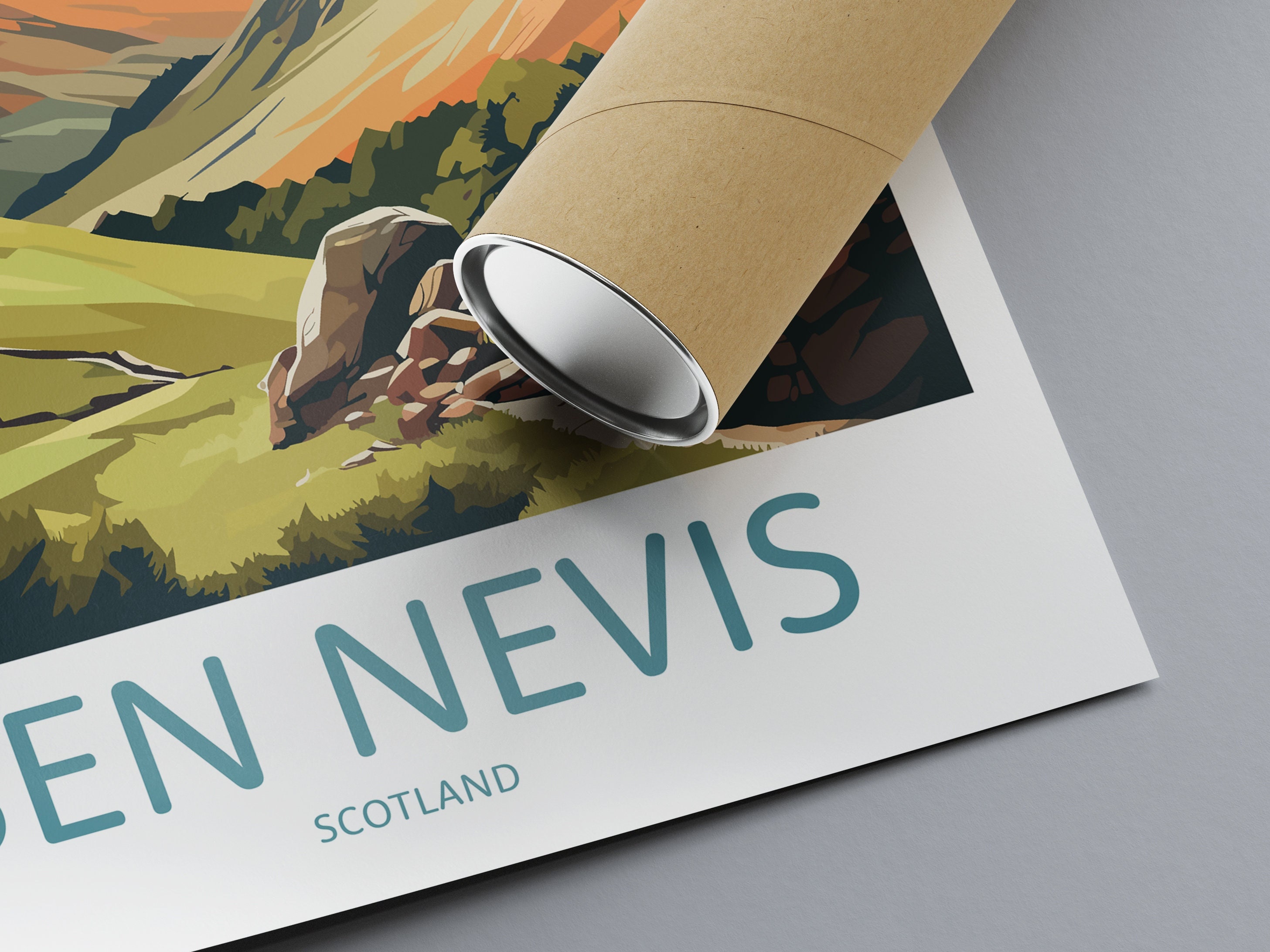 Ben Nevis Travel Print, Ben Nevis Wall Art, Ben Nevis Travel Poster ...