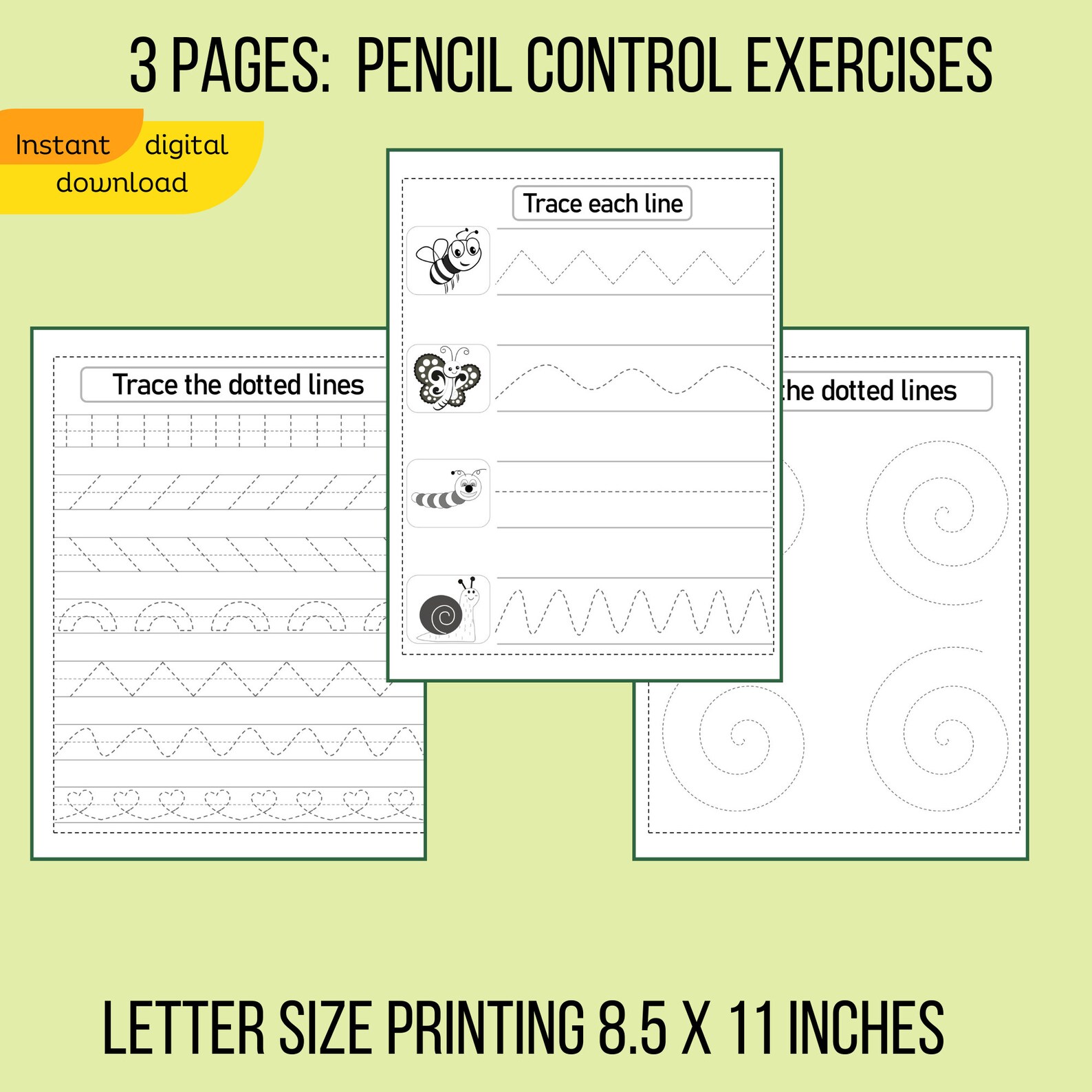 TRACE NUMBERS 1-10 Printable Tracing Worksheets | Pre-school Homeschool ...