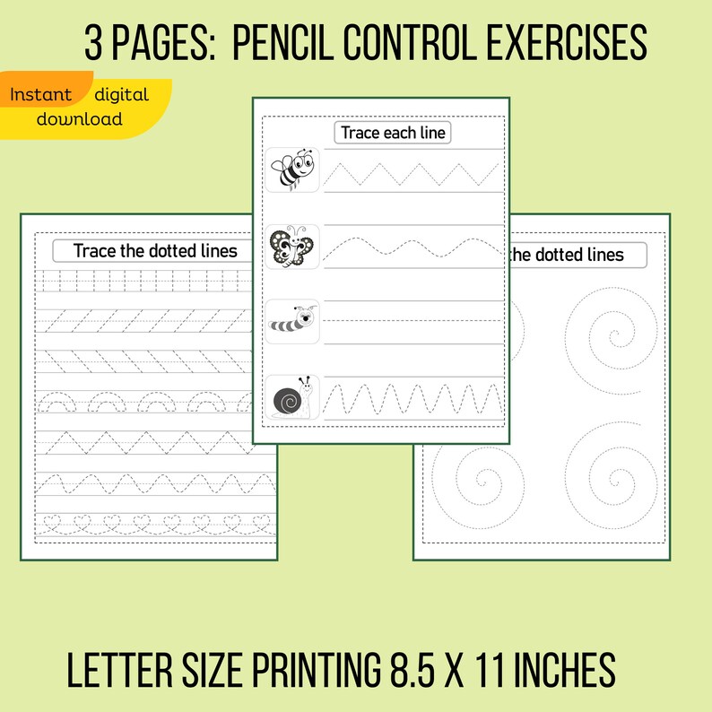TRACE NUMBERS 1-10 Printable Tracing Worksheets | Pre-school Homeschool ...