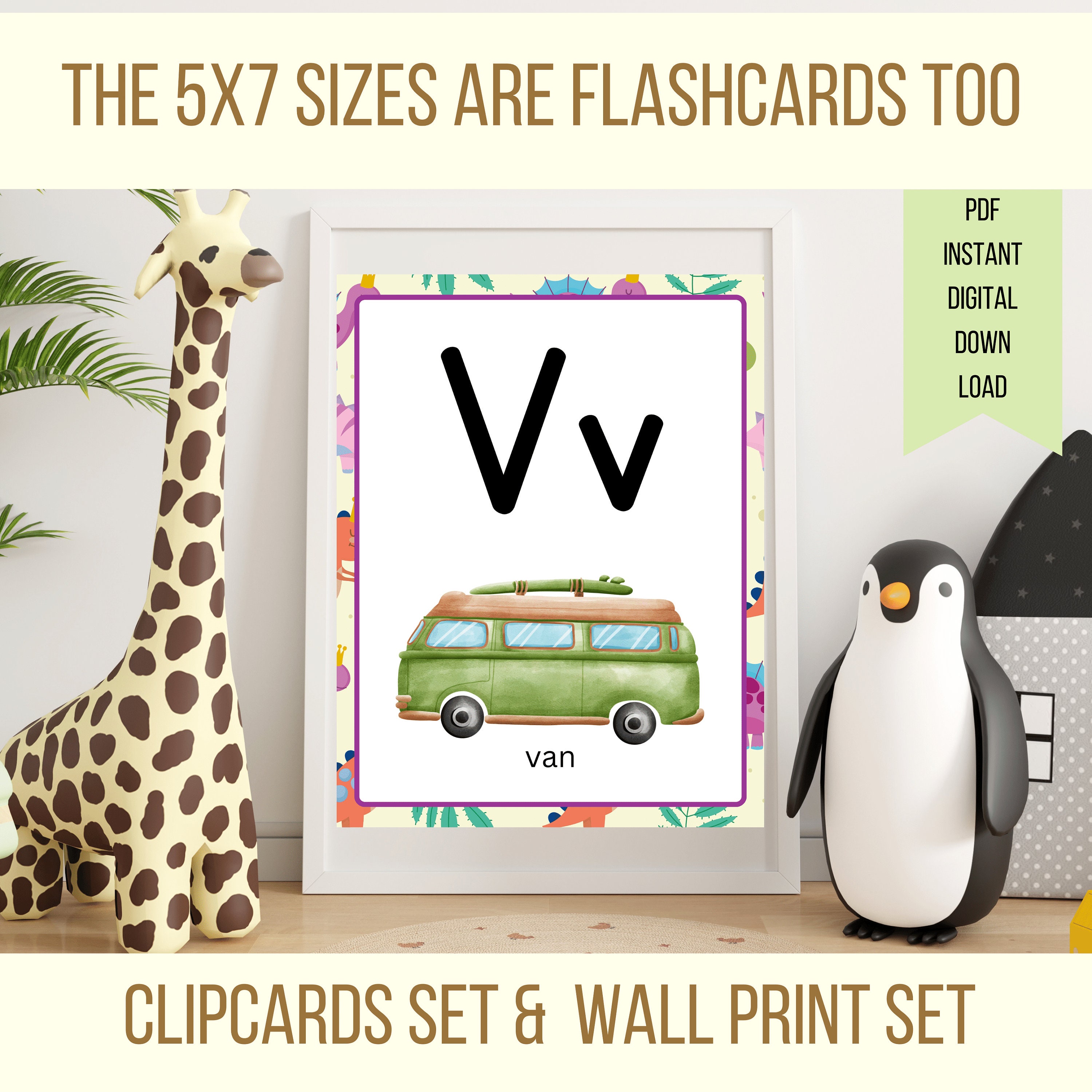 ABC FLASHCARDS - Cars Boats Transport - Printable 8.5x11 in and 5x7 ...