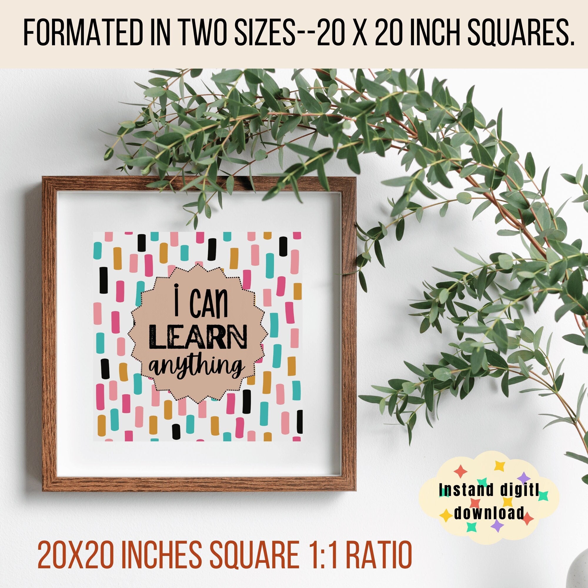 6 BOHO AFFIRMATION POSTERS Printable Pre K Positive Quotes - Etsy