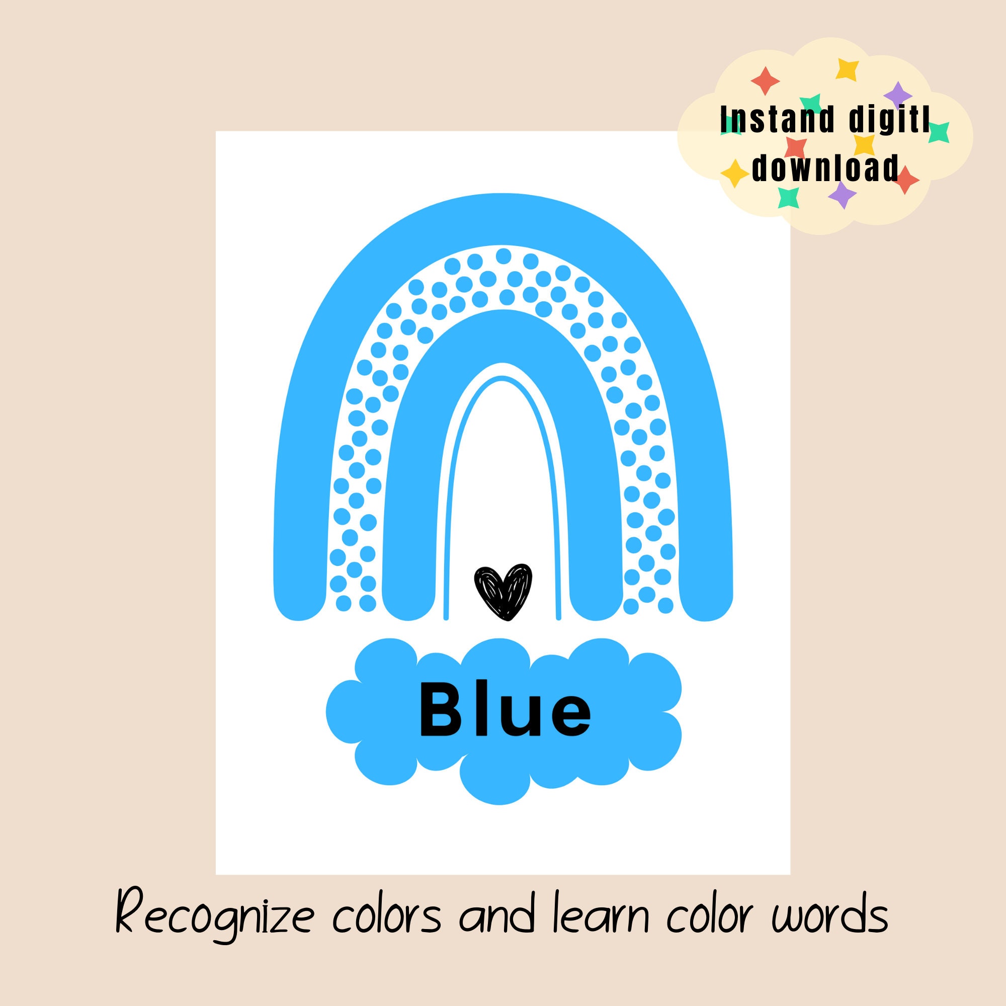 COLOR CHART PRINTS | Printable Educational Art | Classroom Decor ...