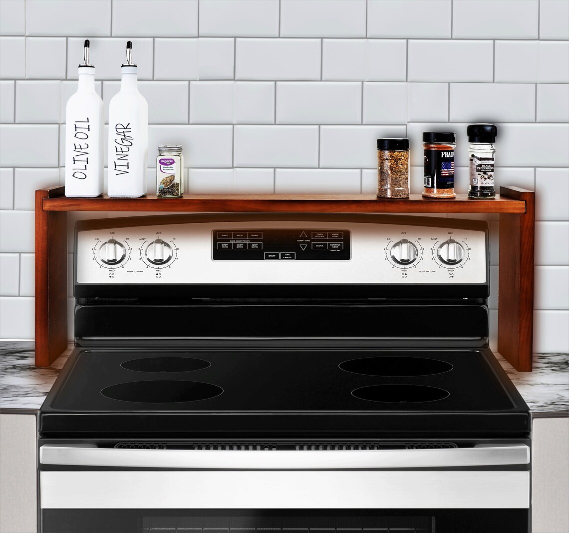 Wooden Over the Stove Spice Shelf - Etsy